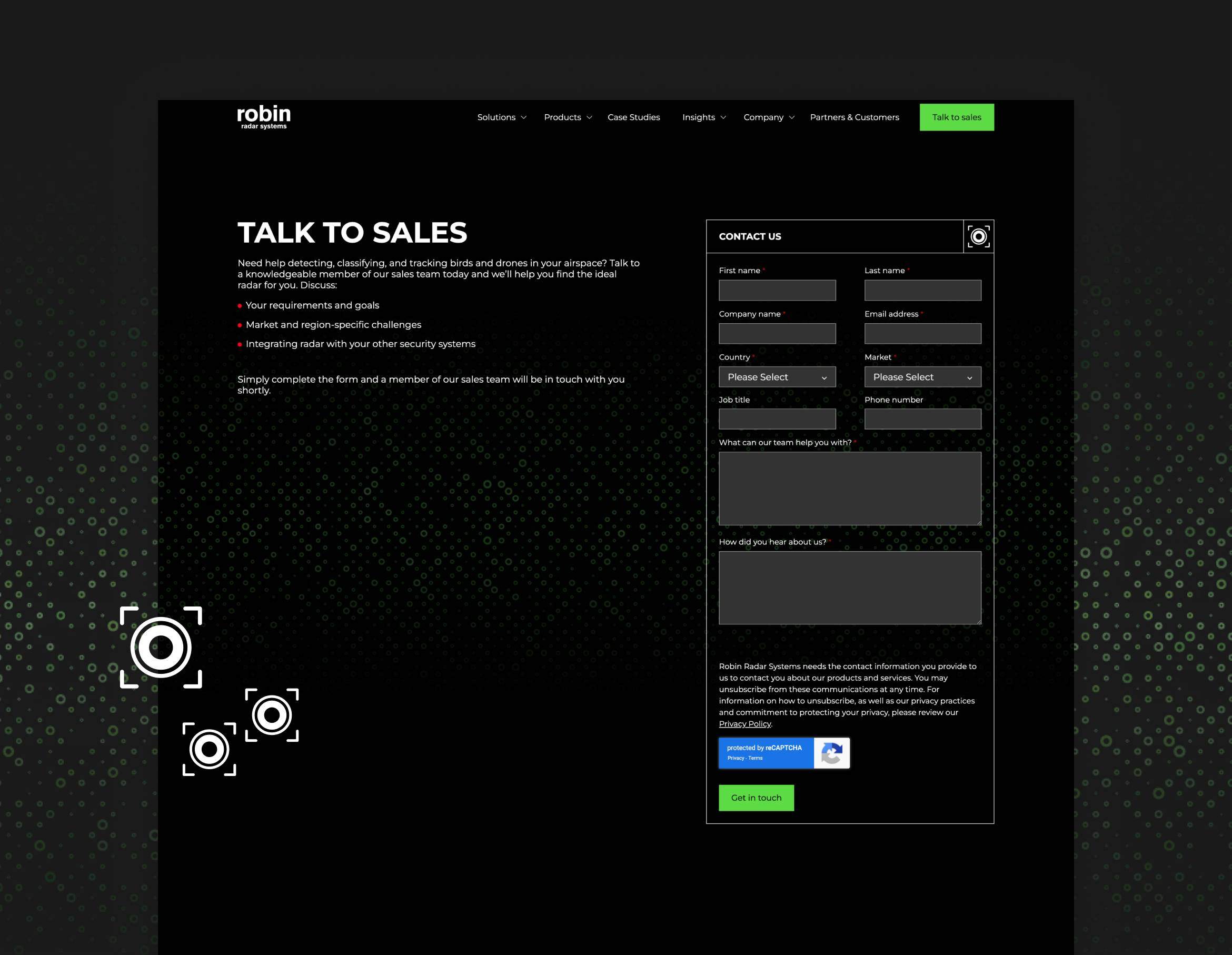 Robin Radar Website | Blend